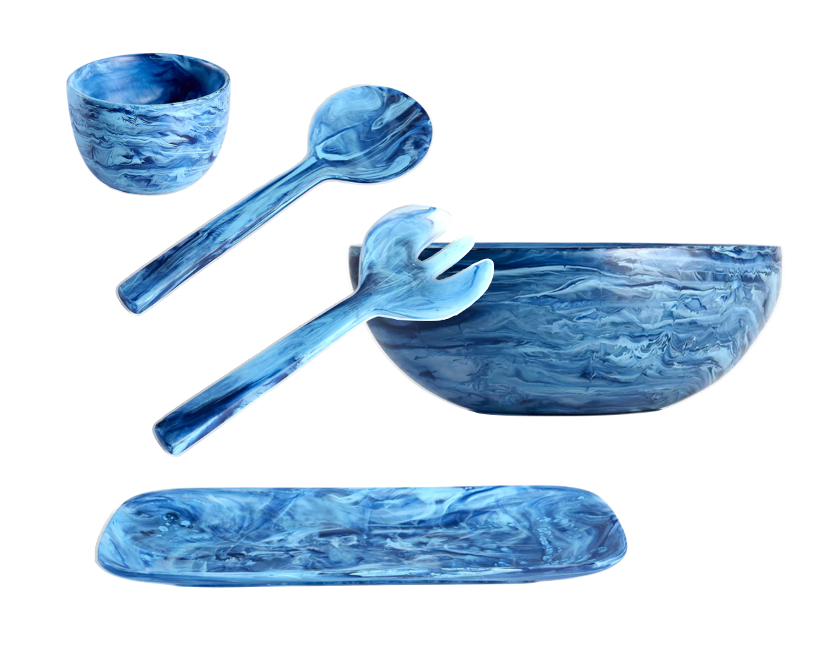 Nashi Home Denim Resin Serveware Collection